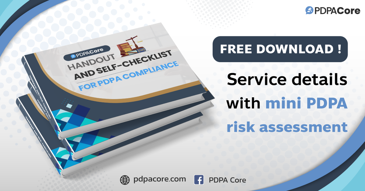 PDPA Core Handout & Self-Checklist for PDPA Compliance | PDPA Core